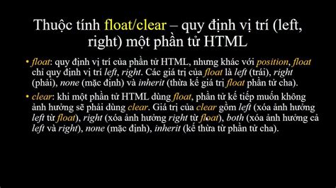 Thuộc Tính Css Float Youtube