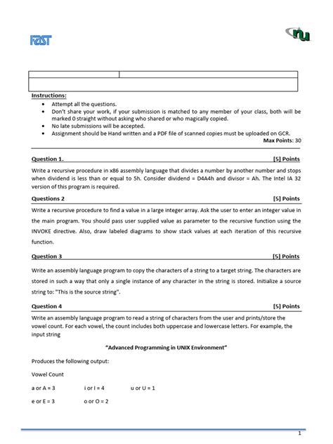 Assignment3 Pdf Assembly Language Parameter Computer Programming