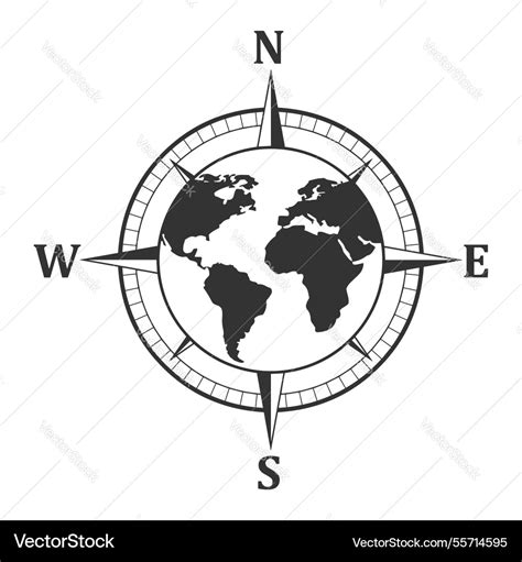 Map Compass Vector