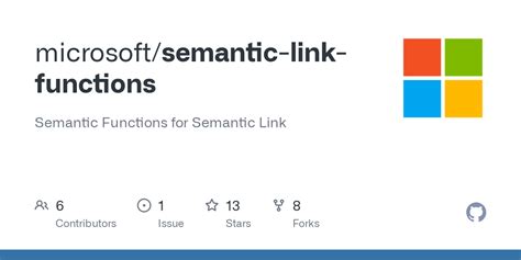 Github Microsoftsemantic Link Functions Semantic Functions For