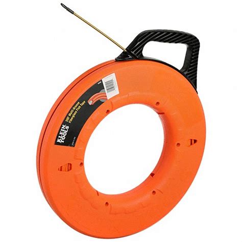 Klein Tools 200 Ft Lg Manual Wind Tape Retraction Fish Tape 58ur68