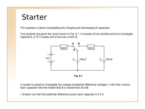 Ocr Physics Investigating Capacitors Pag 91 92 Teaching Resources
