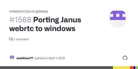 porting janus webrtc to windows · issue 1568 · meetecho janus gateway