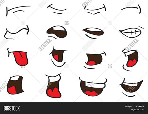 Cartoon Mouth Vector And Photo Free Trial Bigstock