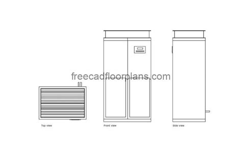 Crac Unit Free Cad Drawings
