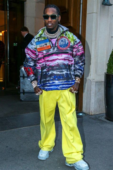 Offset The Rapper Goes Raver At Paris Fashion Week Mens Rap