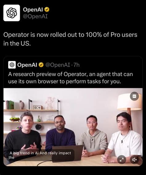 Openai Launches Operator Its First Ai Agent That Performs Tasks On Web