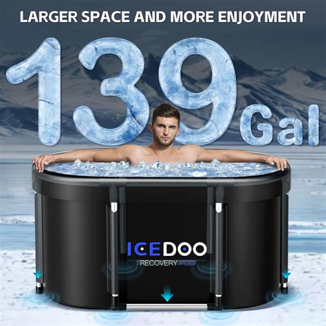 Wxtkkom New Upgrade Xl 139 Gallon Oval Ice Bath Tub 6