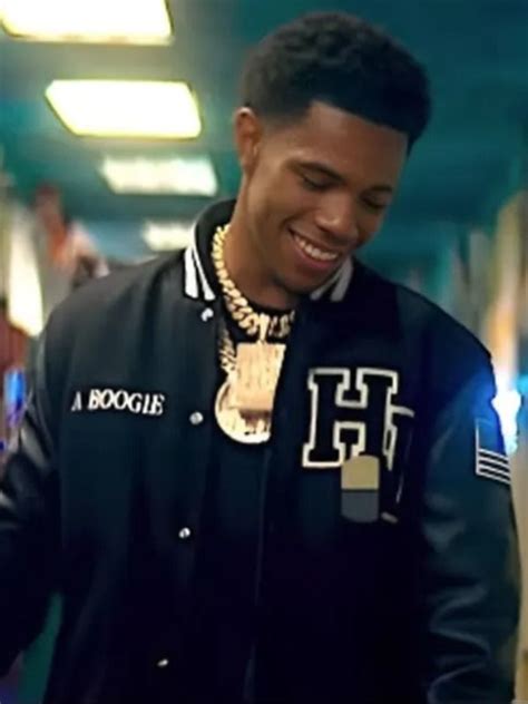 A Boogie Wit Da Hoodie Look Back At It Varsity Jacket Boogie Wit Da