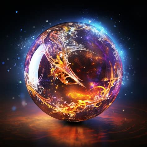Premium Ai Image Magic Abstract Backgrounds Magic Ball Card