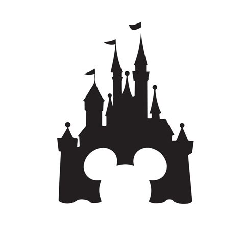 Cinderellas Castle With Mickey Ears Decal Castle Decal Mickey Decal Ear Decal Disney Decal