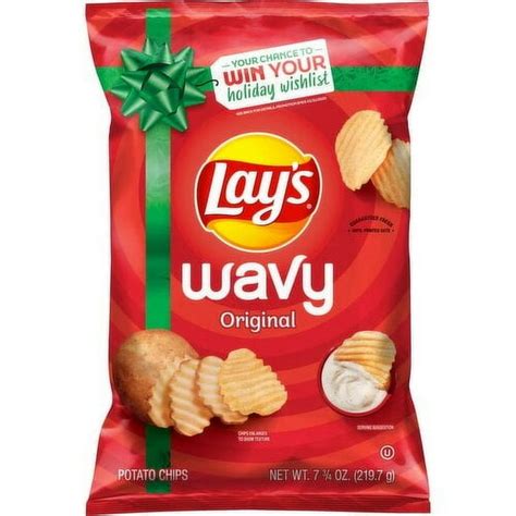 2x Lays Wavy Potato Chips Original 7 34 Ozpackaging May Vary