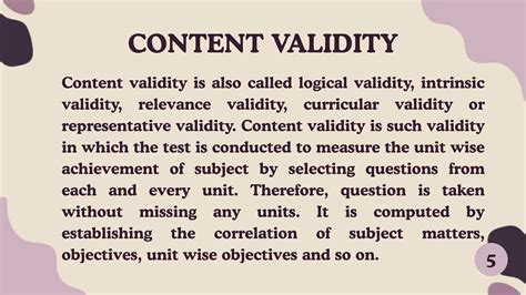 23 Types Of Validity In Assessment And Education Pptx