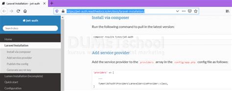 Cara Melakukan Konfigurasi Pada Jwt Auth Laravel Part 1 Kursus Web