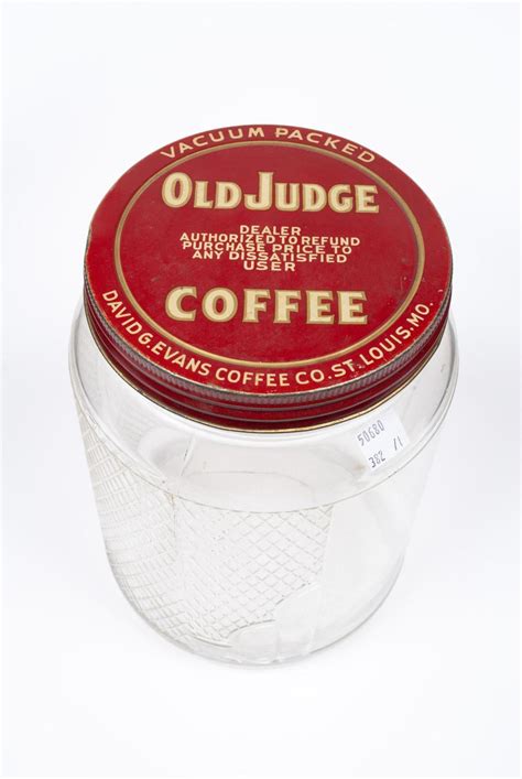 Lot Old Judge Coffee Jar