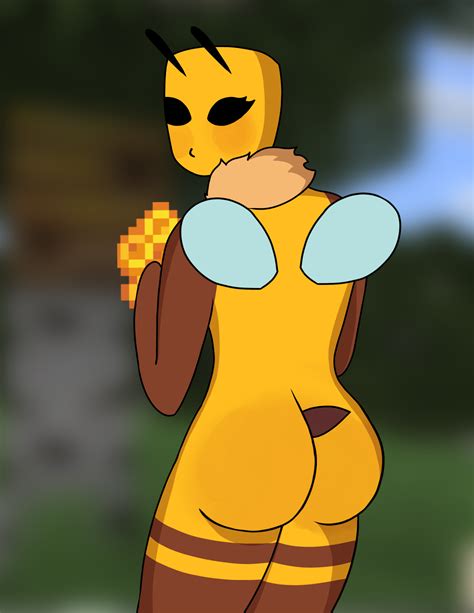 Rule 34 Ass Back View Bee Bee Minecraft Bee Girl Honey Looking Back Minecraft Video Games