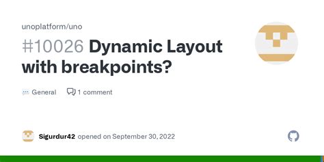 Dynamic Layout With Breakpoints · Unoplatform Uno · Discussion 10026 · Github