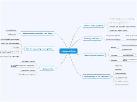Metacognition Mind Map