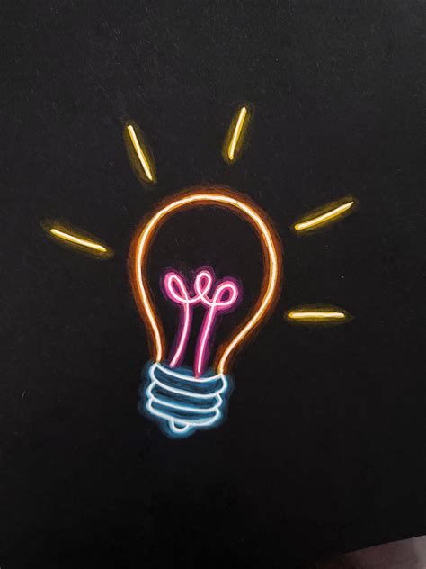 How To Draw Neon With Pencil