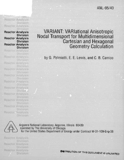Pdf Variant Variational Anisotropic Nodal Transport For