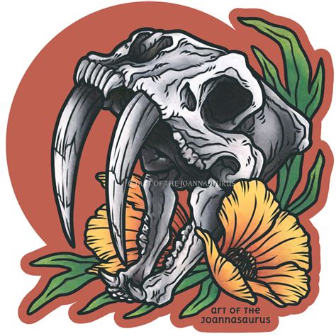 Sabertooth Skull Art Of The Joannasaurus