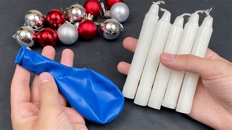 🎈🕯️ You Wont Believe It 4 Diy Ideas With Balloons And Candles Youtube