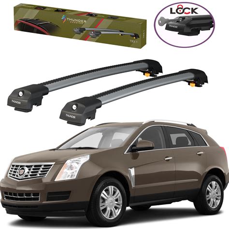 Roof Racks Cross Cargo Bars Lockable For Cadillac Srx 2010 2016 Gray