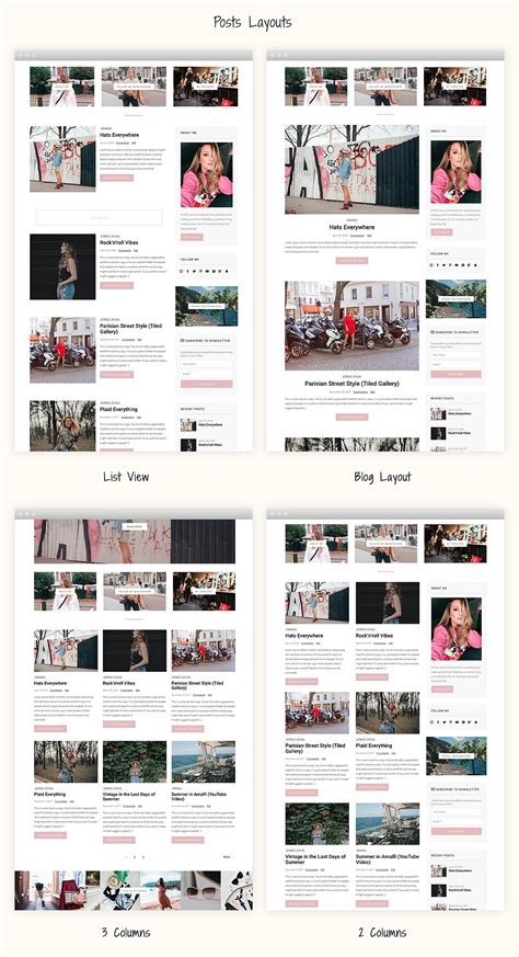 博客皮肤网页模板 Velure Fashion Blog Wp Theme 云瑞设计