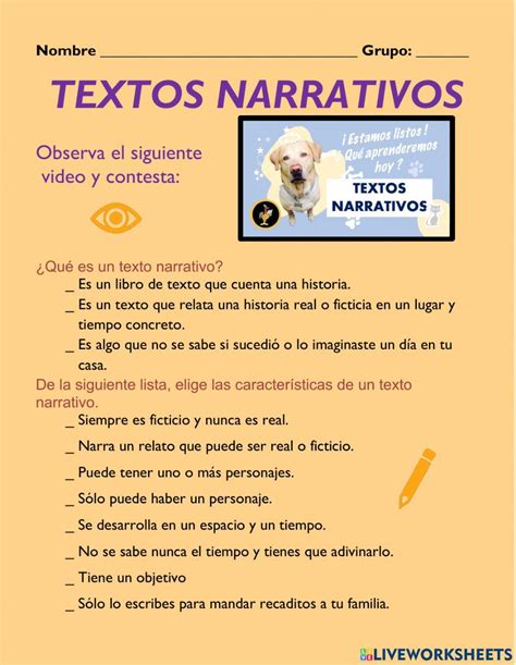 Tipos De Textos Online Exercise For 3ro Bachillerato Tipos De Texto