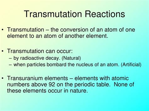 Ppt Nuclear Transformations And Half Life Calculations Powerpoint