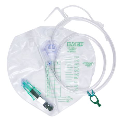 Bard Urine Drainage Bag With Anti Reflux Chamber 2000 Ml Medical