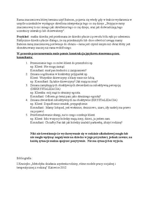 Reframing Gotowe 2 Reframing Rama Znaczeniowa Której Terminu Użył