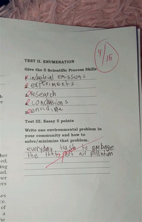 Test Ii Enumeration Give The 5 Scientific Studyx