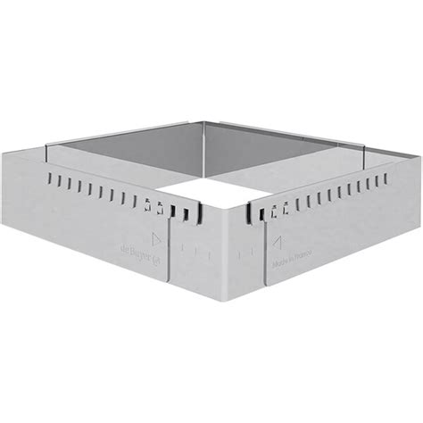 De Buyer 17 X 11 1 2 33 X 22 Stainless Steel Expandable Rectangular Pastry Frame 3013 43