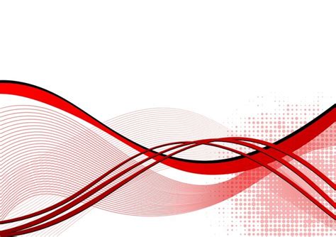 Premium Vector Red Wave Abstract Background With Copy Space Vector Illustration