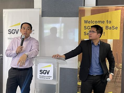 Sgv Partner Michael A Madlangbayan Conducts Sgv T Sgv And Co Ey