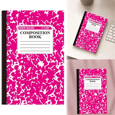 Composition Notebook 1 Pack Marble Composition Notebook Wide Ruled Paper 30 Sheets Per Comp