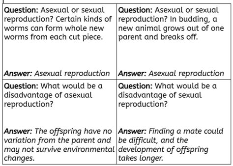 Asexual And Sexual Reproduction Task Cards By Simply Science With Shayla