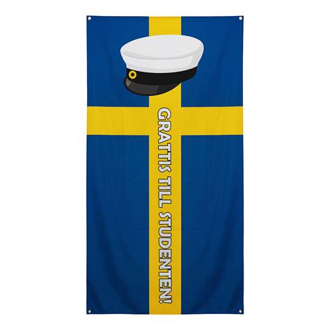 Facadeflag Grattis Til Studenten Partyking