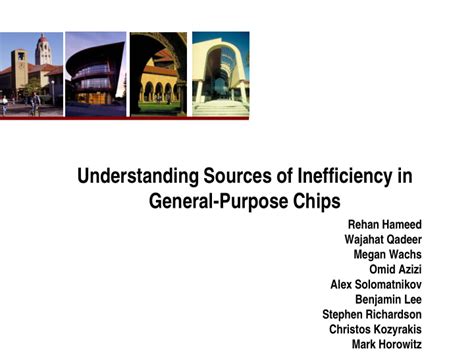 Ppt Understanding Sources Of Inefficiency In General Purpose Chips