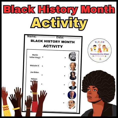 Black History Month Printable Activities Fanny Printable