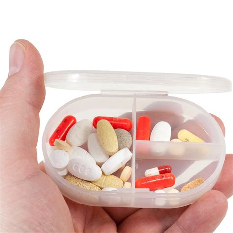 Ezy Dose 3 Compartment Daily Dose Pill Box Group Medical Supply
