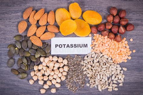 Inscription Potassium With Healthy Eating Containing Natural Minerals