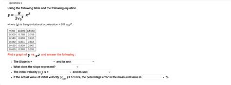 solved question 3 using the following table and the