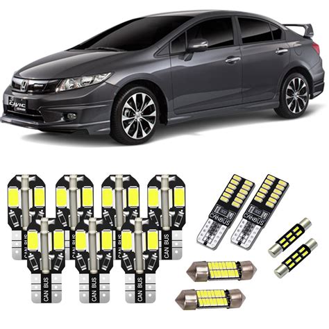 Kit Ultra Led Premium Internas Honda Civic 2012 A 2016 Shopee Brasil