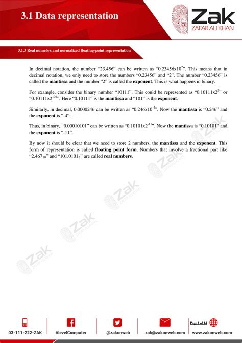 Solution Real Numbers And Normalised Floating Point Representation