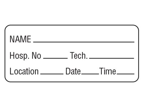Pathology Specimen Labels