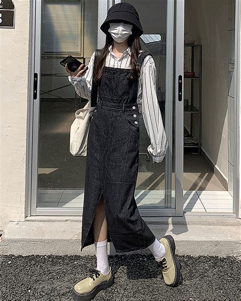 다니엘 멜빵 스커트