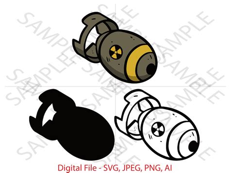 Mini Nuke Bundle Mini Nuke Svg Fallout Series Fallout Svg Mini Nuke