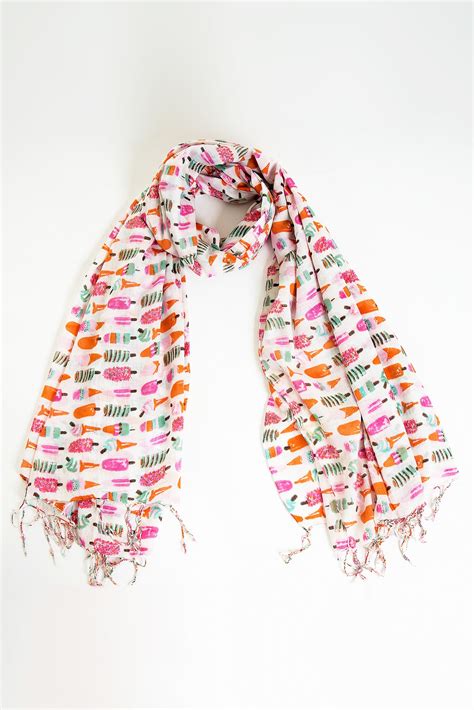 Esarfa Alba Ice Crem Boemurbanro